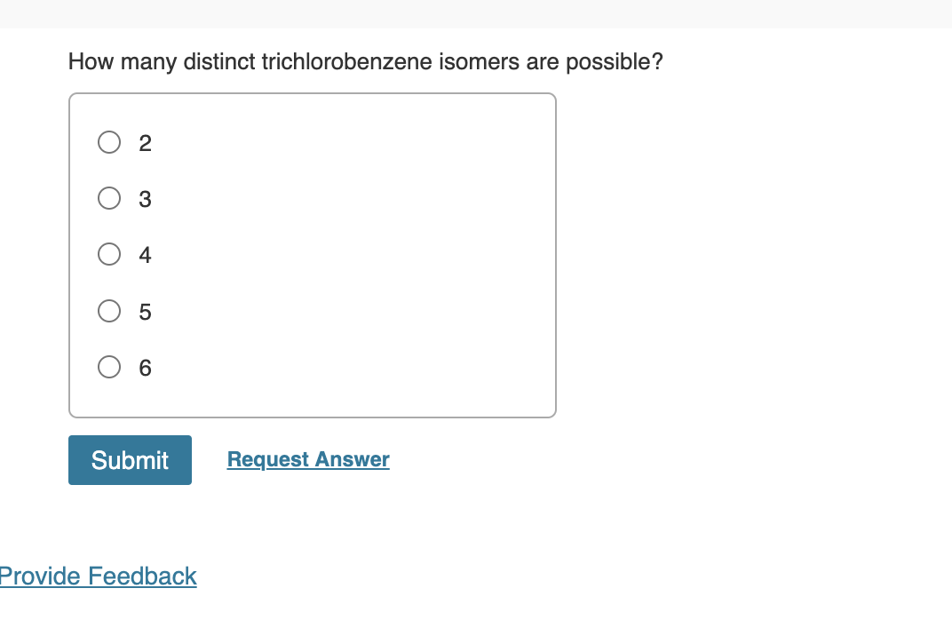 Solved How many distinct trichlorobenzene isomers are | Chegg.com
