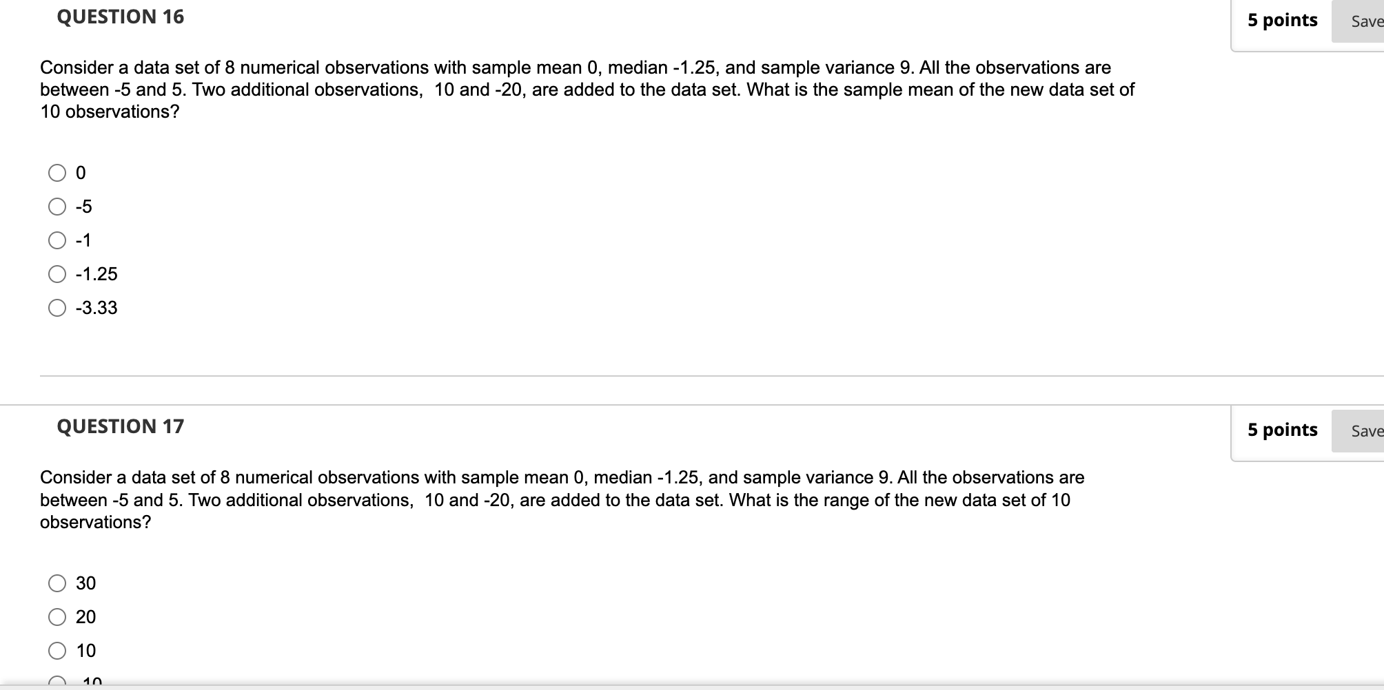 Solved Consider a data set of 8 numerical observations with | Chegg.com