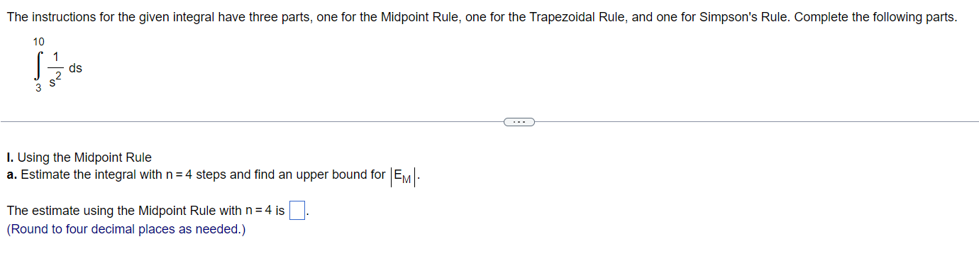 Solved The instructions for the given integral have three | Chegg.com
