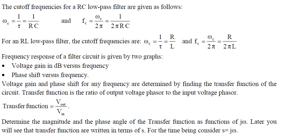 Solved Figure 3 RL low-pass filter 4. Write the transfer | Chegg.com