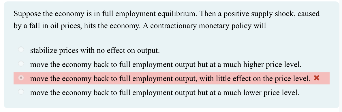Solved Suppose the economy is in full employment | Chegg.com