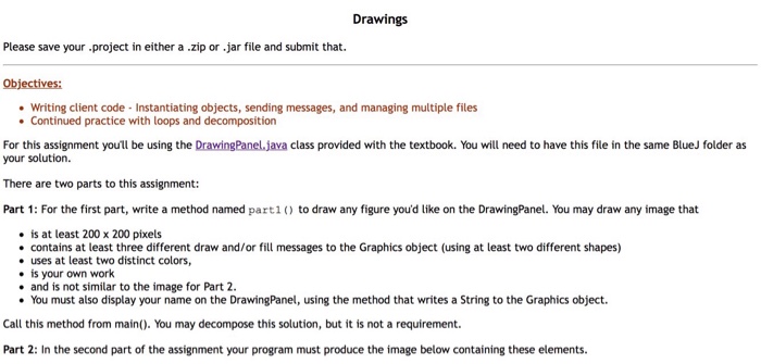 Drawings Please save your project in either a .zip or | Chegg.com