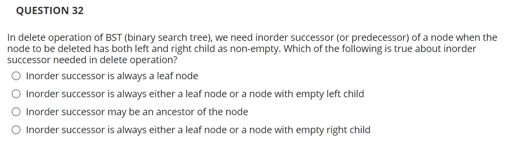 Solved QUESTION 30 What are the worst-case complexities of | Chegg.com