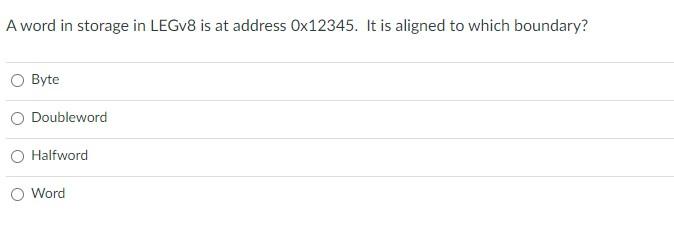 Solved What is the format of the LEGv8 EOR instruction? I | Chegg.com