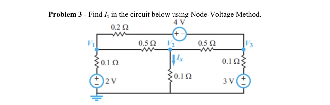 Solved Problem 3 - Find Ix in the circuit below using | Chegg.com
