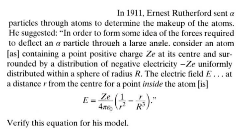 Solved In 1911, Ernest Rutherford sent α particles through | Chegg.com