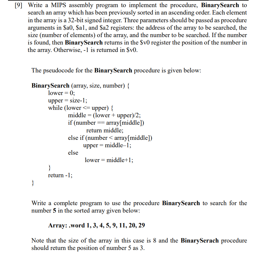 Solved This is the question I want it written in assembly | Chegg.com