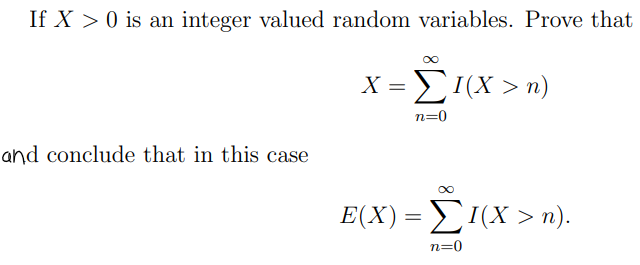 Solved If X0 Is An Integer Valued Random Variables Prove 2424
