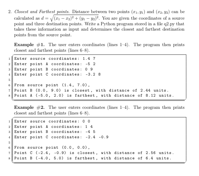  How To Calculate Distance Between Two Points Python 