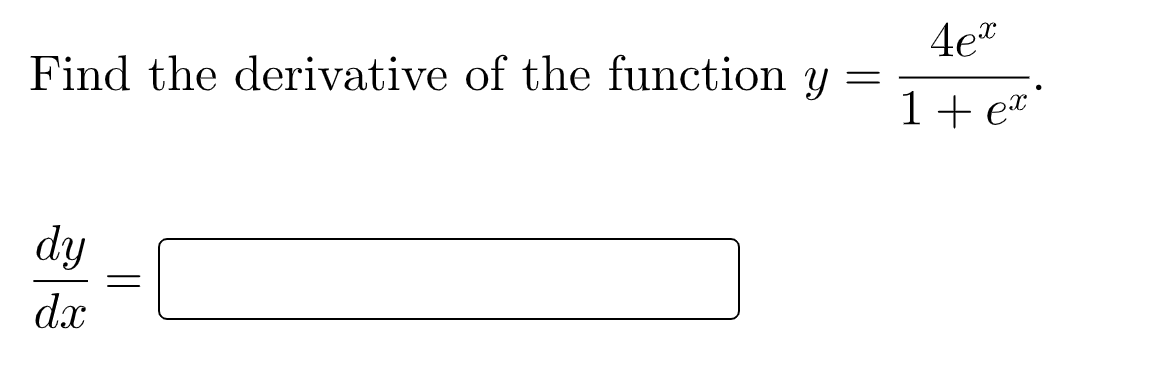 Solved Find the derivative. q(x)=2−e−x2+ex q′(x)=Find the | Chegg.com