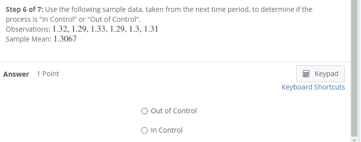 Solved Step 2 of 7: What is the Upper Control Limit? Round | Chegg.com
