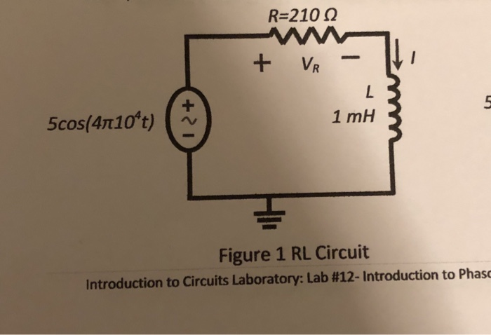 Solved For the RL circuit shown in Figure 1: (7 points) 6- | Chegg.com