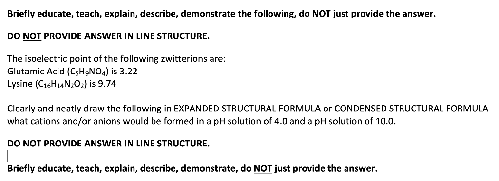 Solved Briefly educate, teach, explain, describe, | Chegg.com