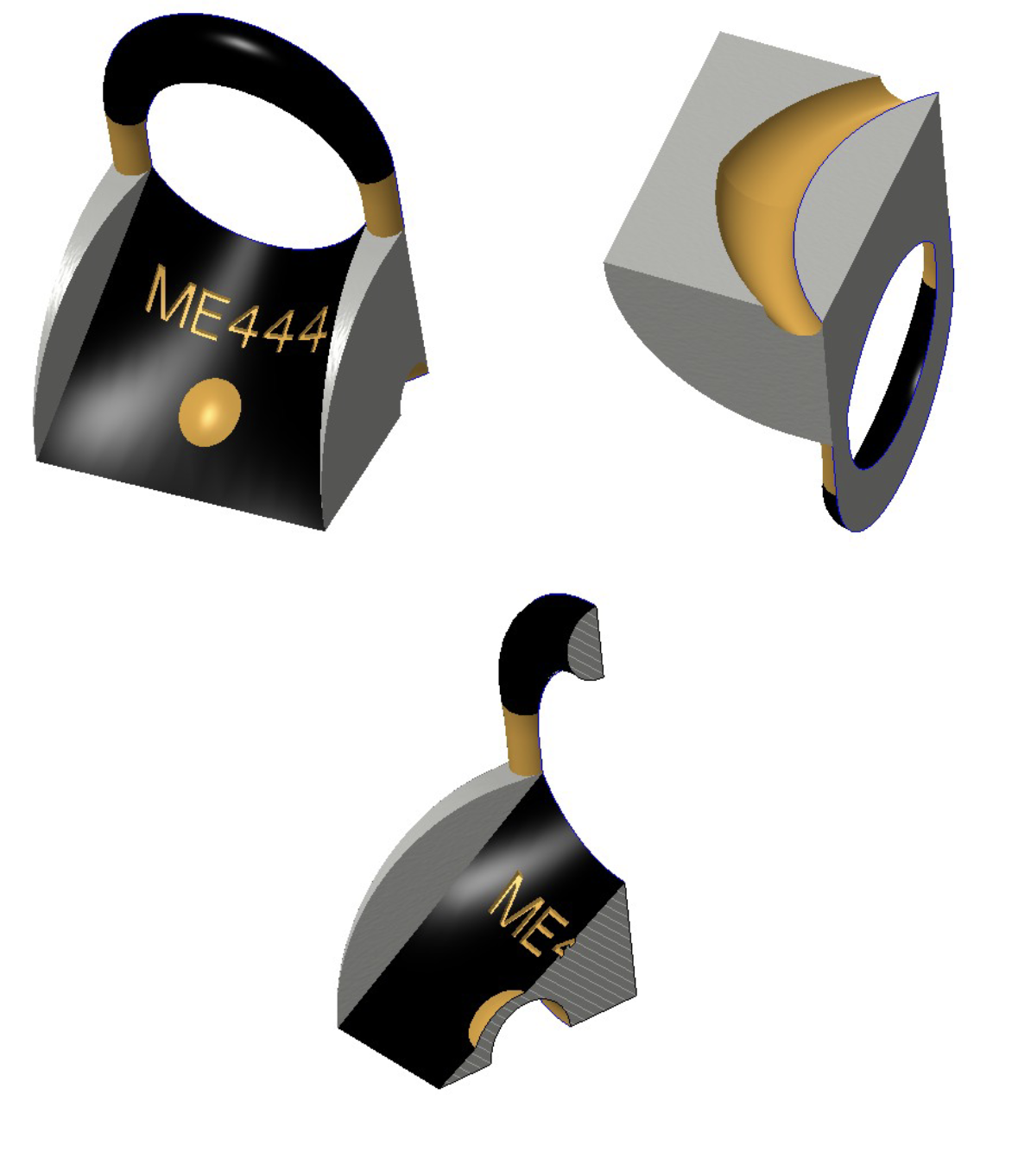 Solved Create the part illustrated below and shown in the | Chegg.com