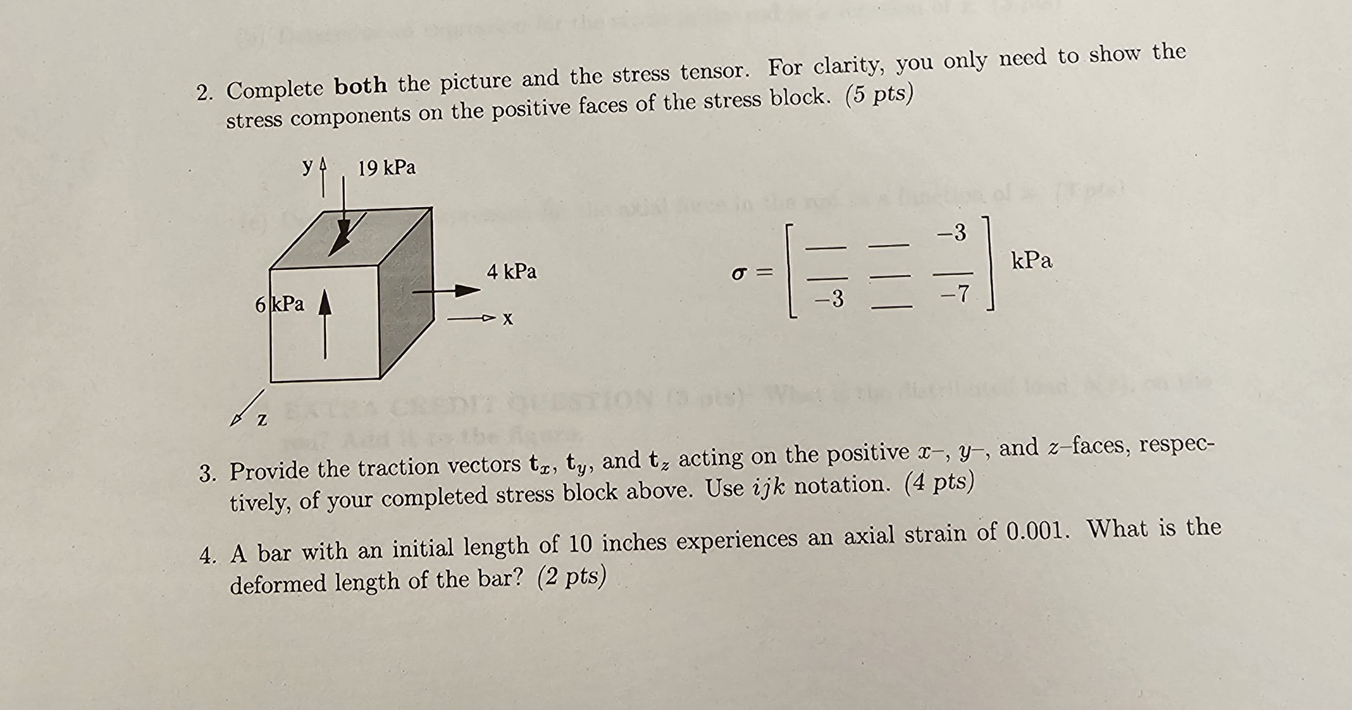 Solved 2. Complete both the picture and the stress tensor. | Chegg.com