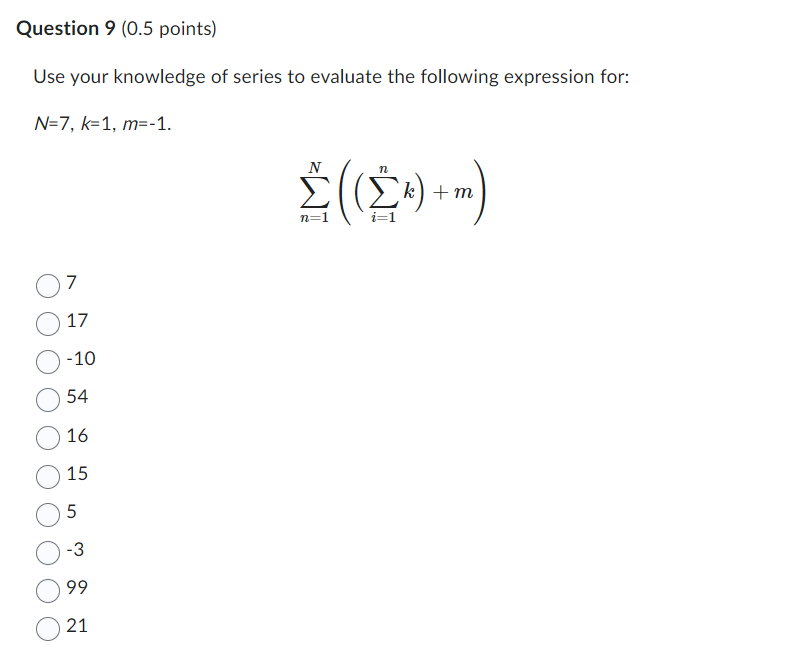 Solved Use your knowledge of series to evaluate the | Chegg.com