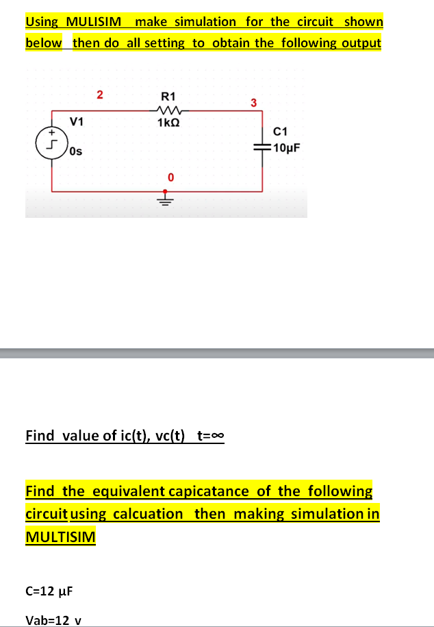 Solved Using MULISIM make simulation for the circuit | Chegg.com