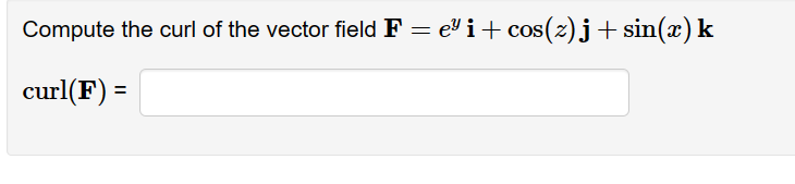 Solved Compute the curl of the vector field | Chegg.com
