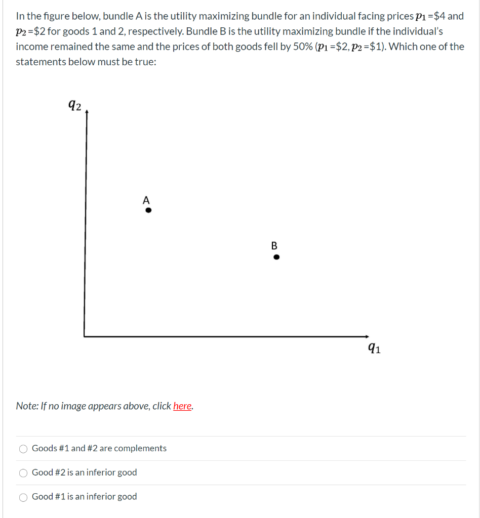 Solved In the figure below, bundle A is the utility | Chegg.com