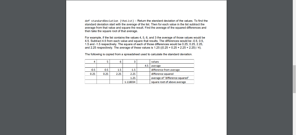 Solved Objectives Work with lists Work with functions Work | Chegg.com