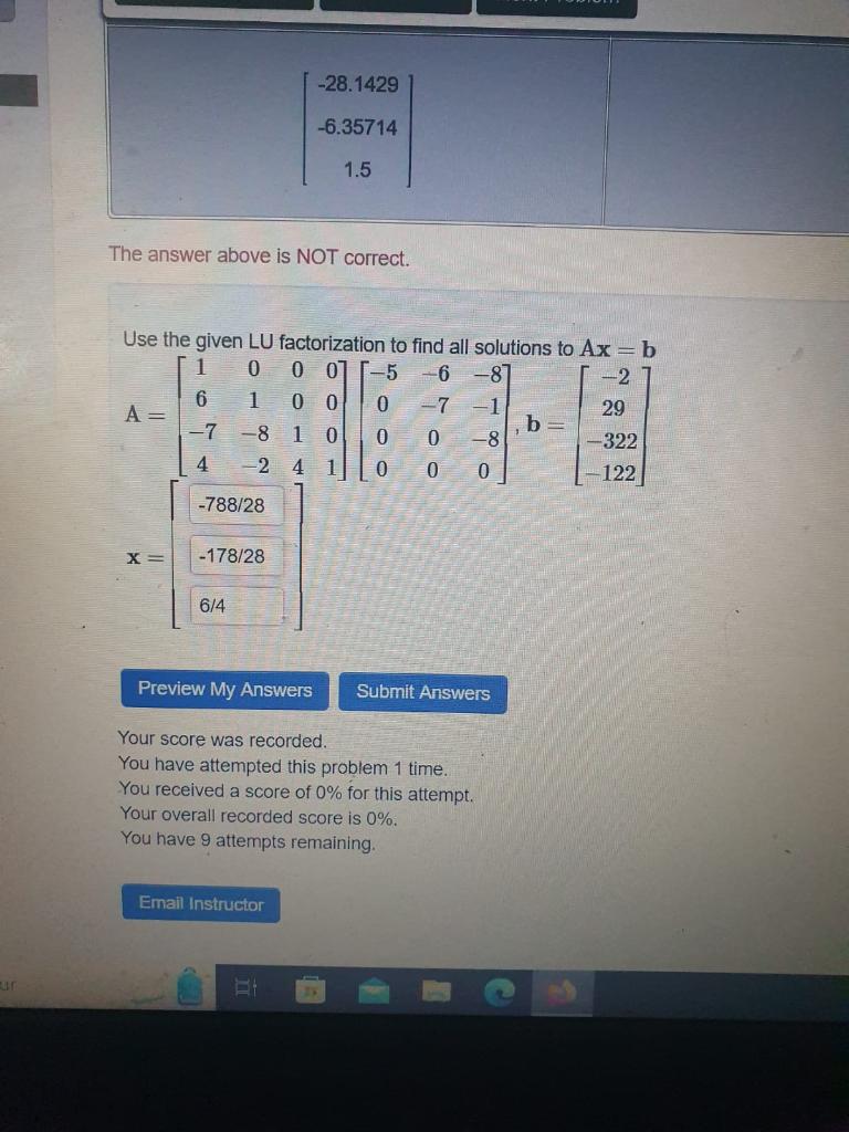 Solved Find the LU factorization of | Chegg.com