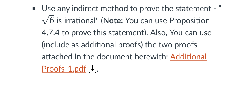 Solved Use any indirect method to prove the statement - " 6 | Chegg.com