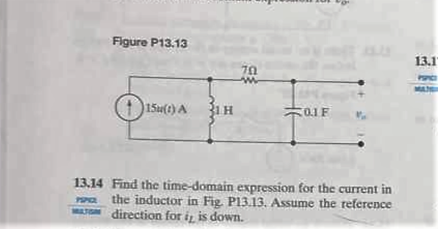 Solved Figure P13.13 13.1 าก 13.14 Find the time-domain | Chegg.com