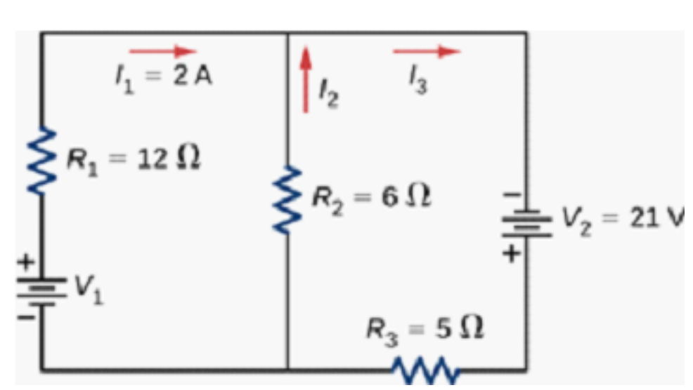 Solved Find the values of V1, I2, and I3 from the circuit. | Chegg.com