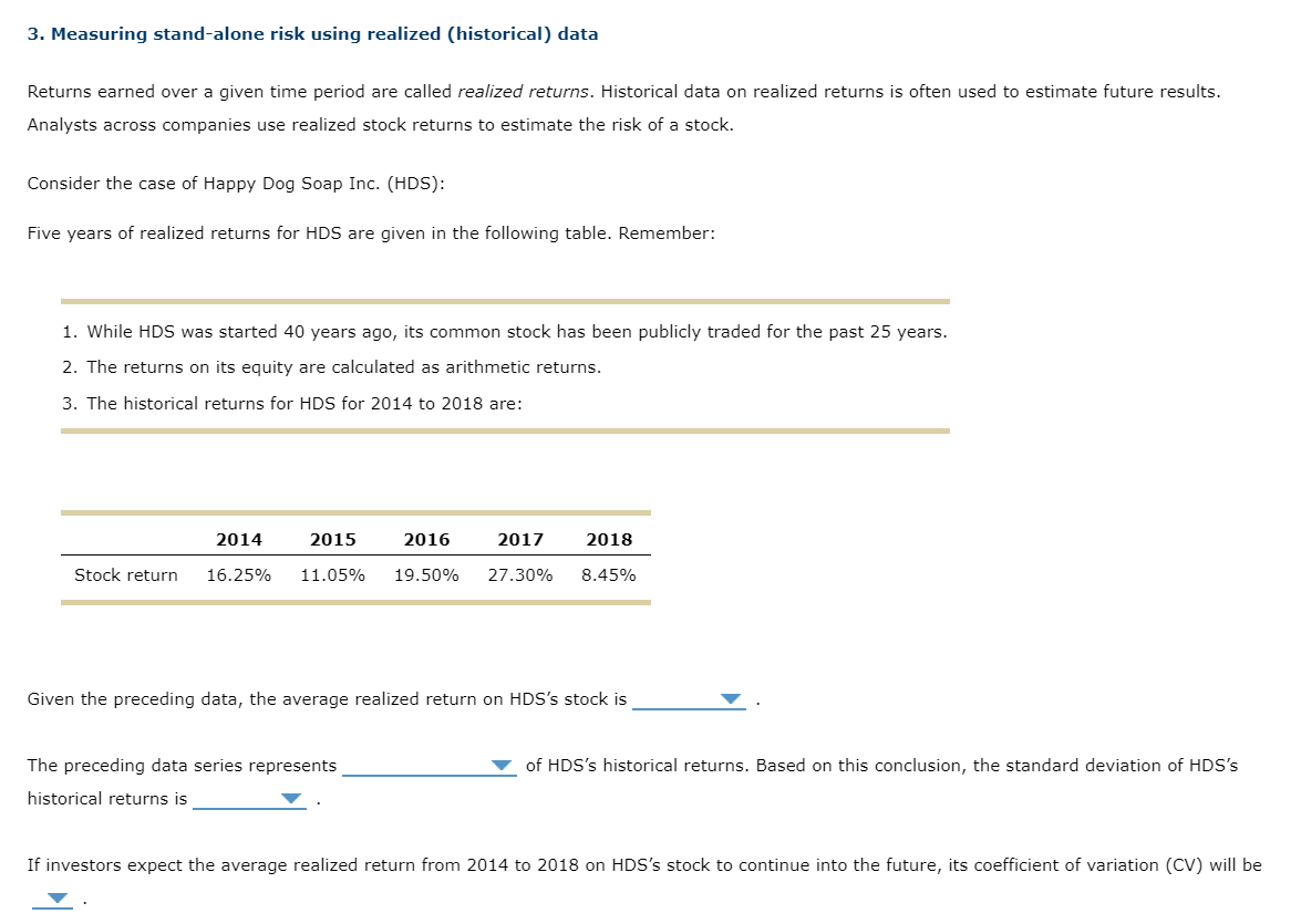 Solved CHOICES: Given the preceding data, the average | Chegg.com