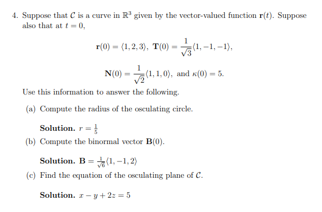 Solved Suppose that C is a curve in R3 given by the | Chegg.com
