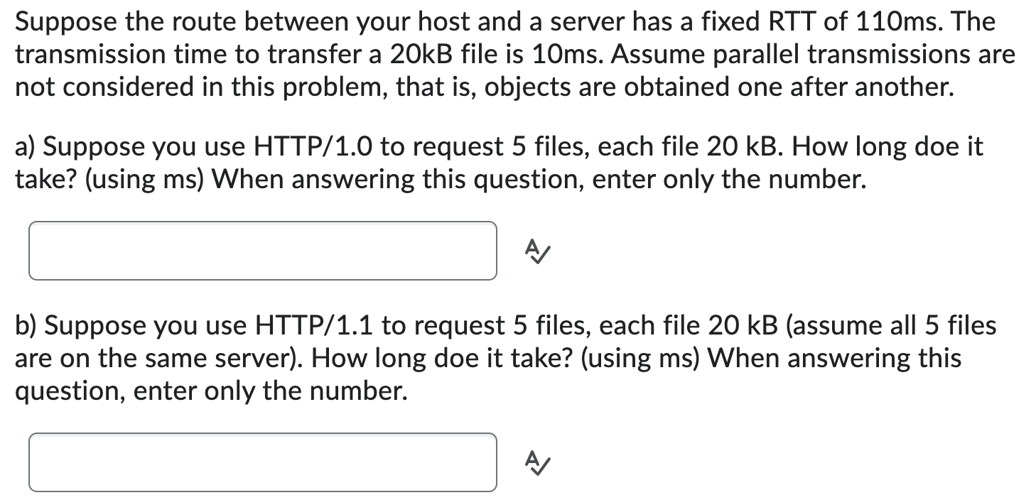 Solved Suppose you request a webpage that contains 10 | Chegg.com