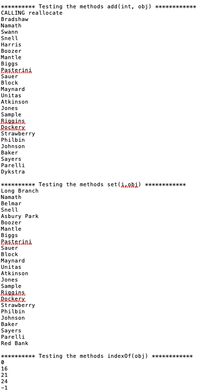 Solved Please write the ArrayList code so that the driver | Chegg.com
