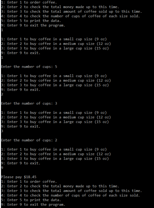Solved IN C++ Jason opened a coffee shop at the beach and | Chegg.com