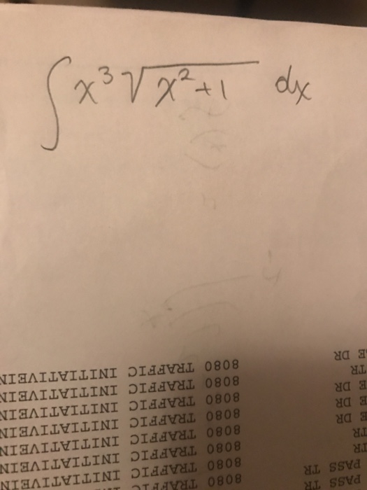 Solved Integral x^3 Squareroot x^2 + 1 dx | Chegg.com