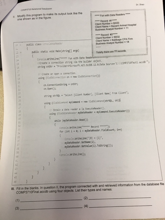 Solved COMP3710 Relational Databases l. Questions related to | Chegg.com