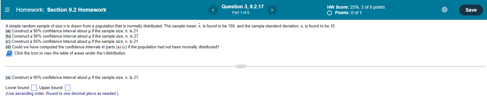 Solved Homework Section 9 2 Homework Question 3 9 2 17