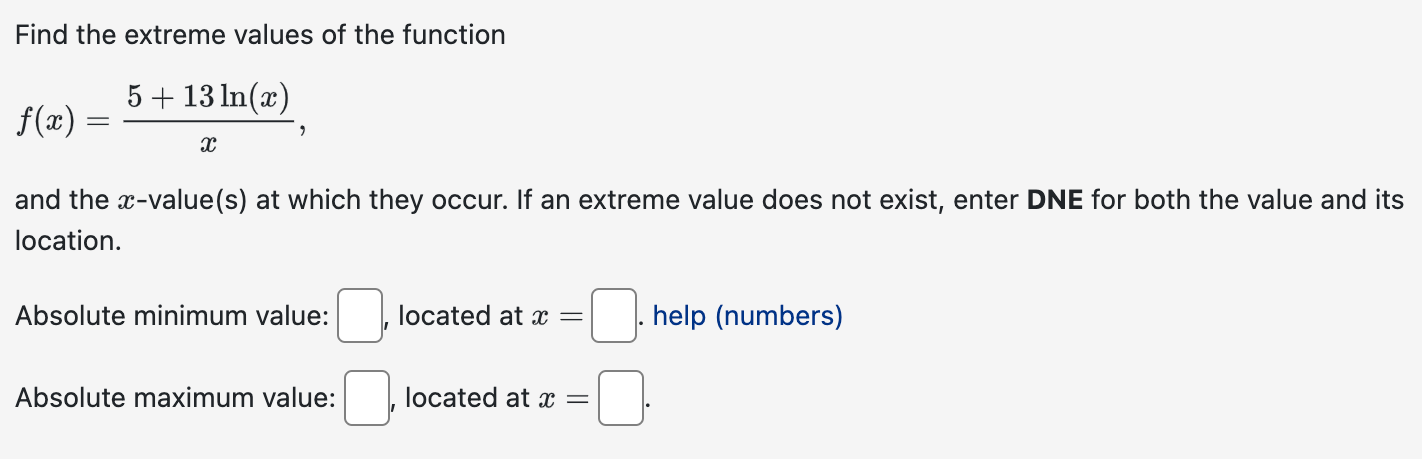 Solved Find the extreme values of the function | Chegg.com