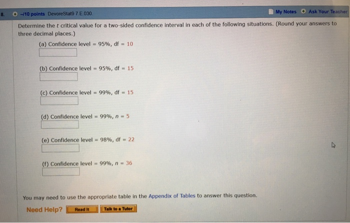Solved My Notes O Ask Your Teache 8 10 Points Devorestat9