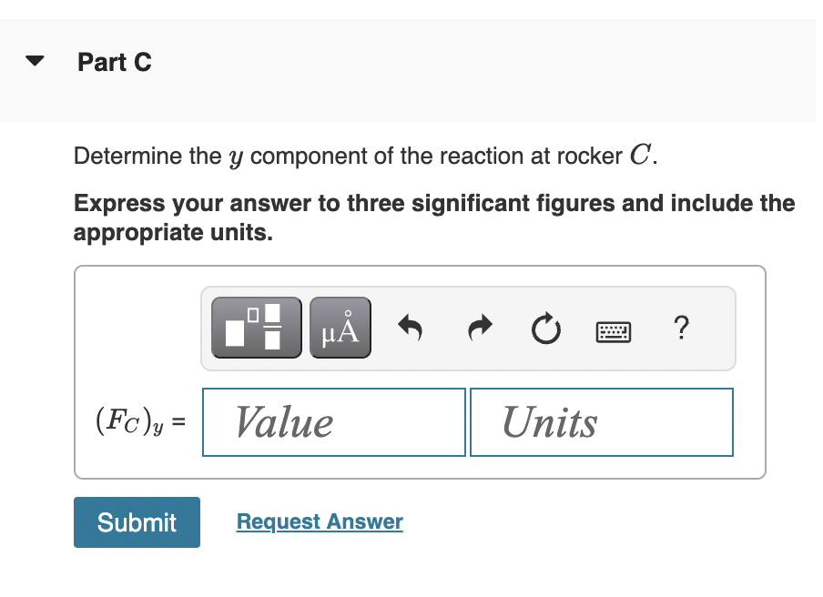 Solved Determine the reactions at the roller B, the rocker | Chegg.com