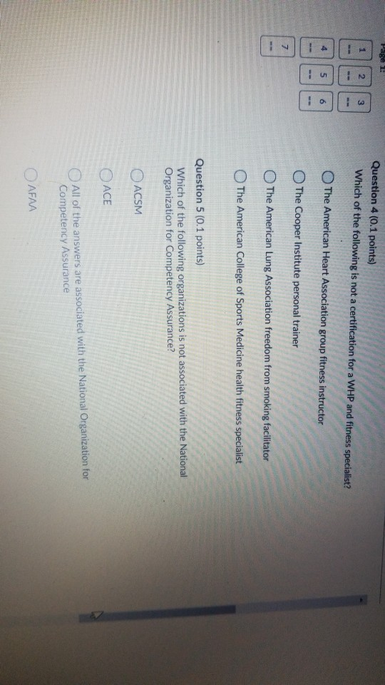 Solved Question 4 (0.1 points) Which of the following is not | Chegg.com