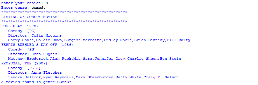 Solved Create a Python program that reads movie data from a | Chegg.com