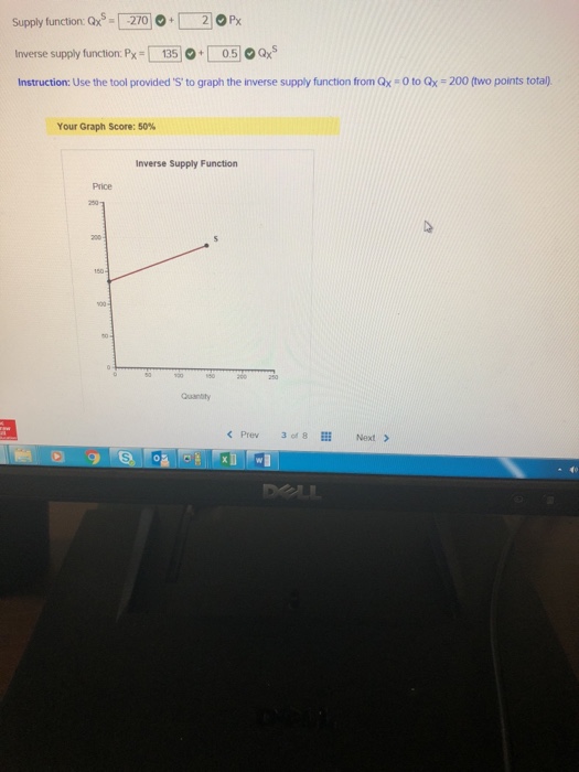 Solved Supply function: QxS 2702Px Inverse supply | Chegg.com