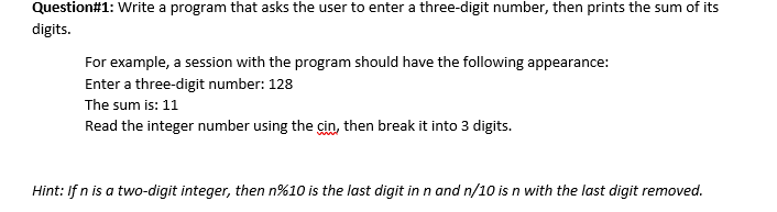 Solved Course name: CS1133 – Introduction to Programming | Chegg.com