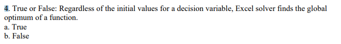 Solved 4. True or False: Regardless of the initial values | Chegg.com