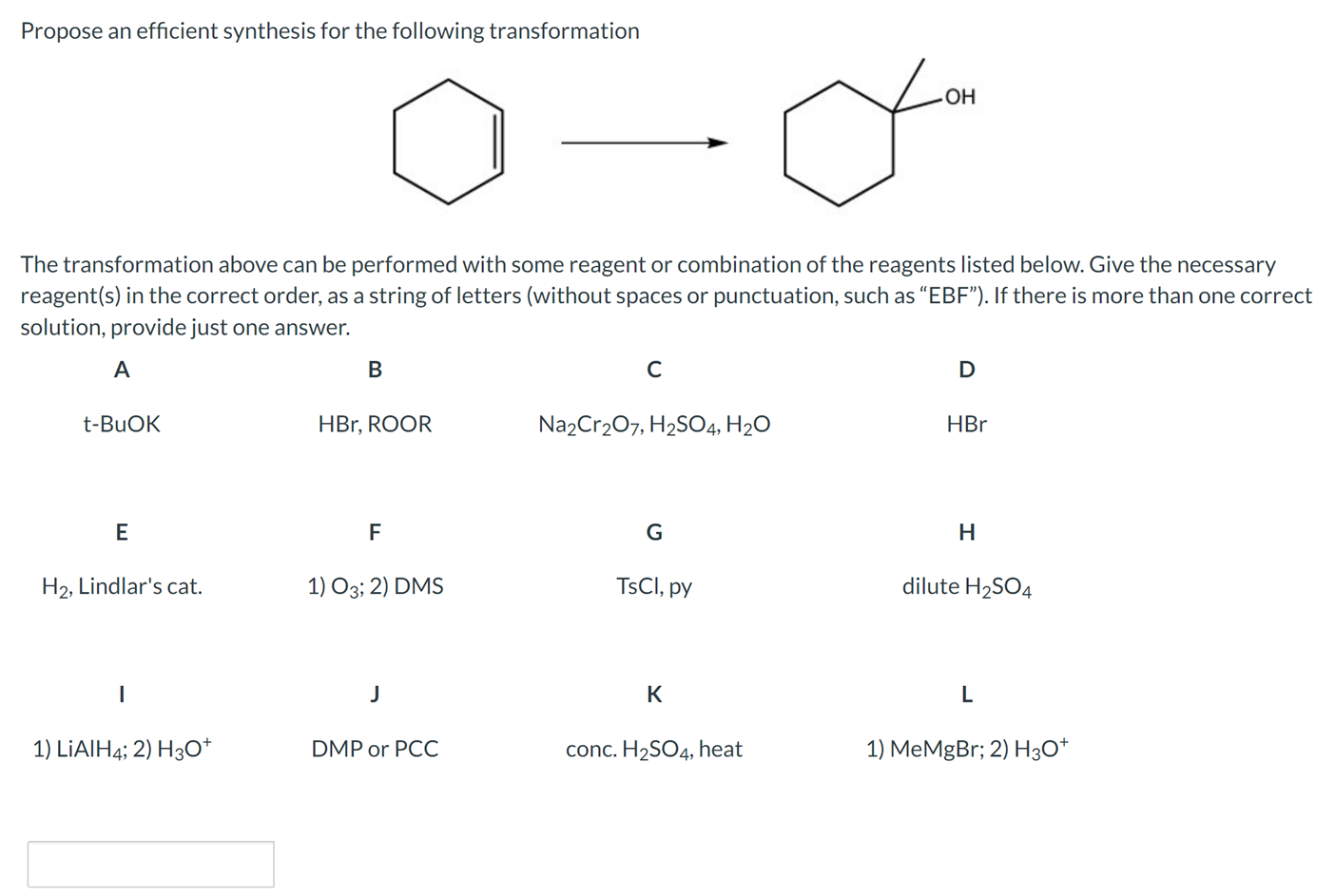 Solved Propose an efficient synthesis for the following | Chegg.com