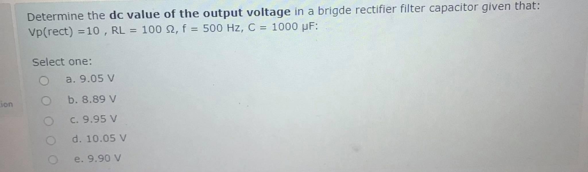 Solved Determine the dc value of the output voltage in a | Chegg.com