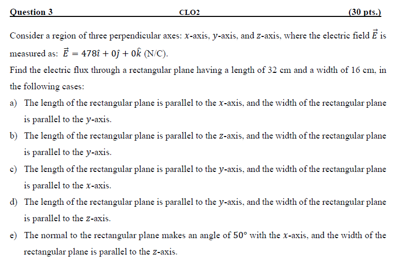 Solved uestion 3 CLO2 30 pts Consider a region of three | Chegg.com