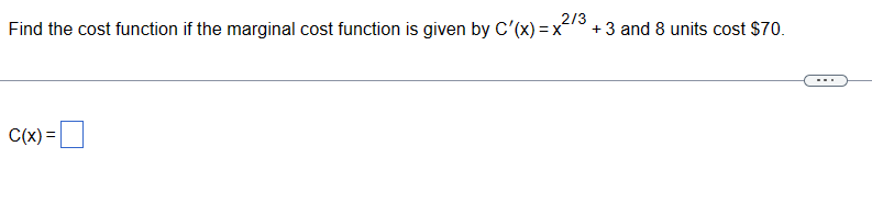 Solved Find the cost function if the marginal cost function | Chegg.com