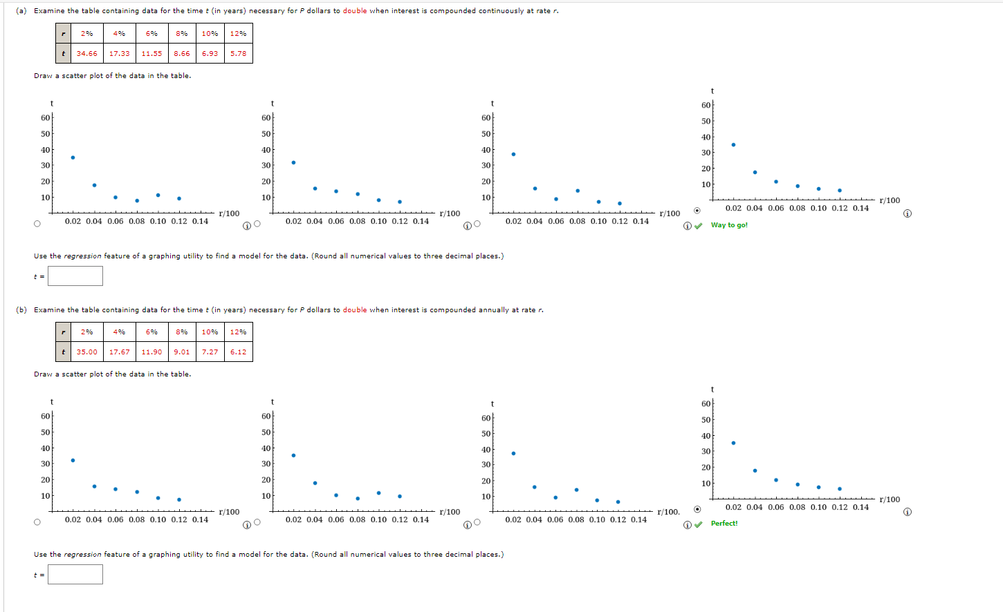 Solved (a) ﻿Examine the table containing data for the time | Chegg.com