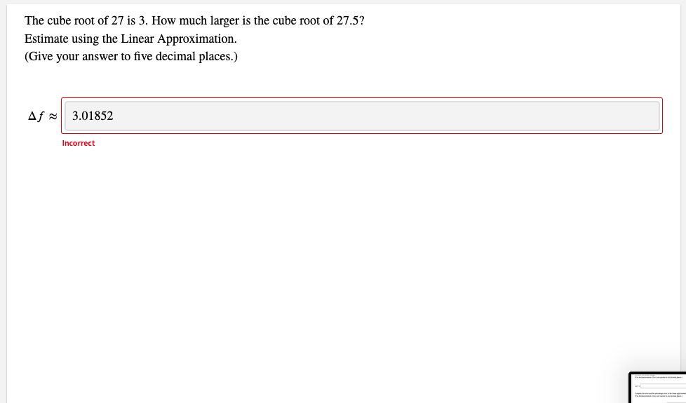 Solved The cube root of 27 is 3. How much larger is the cube | Chegg.com